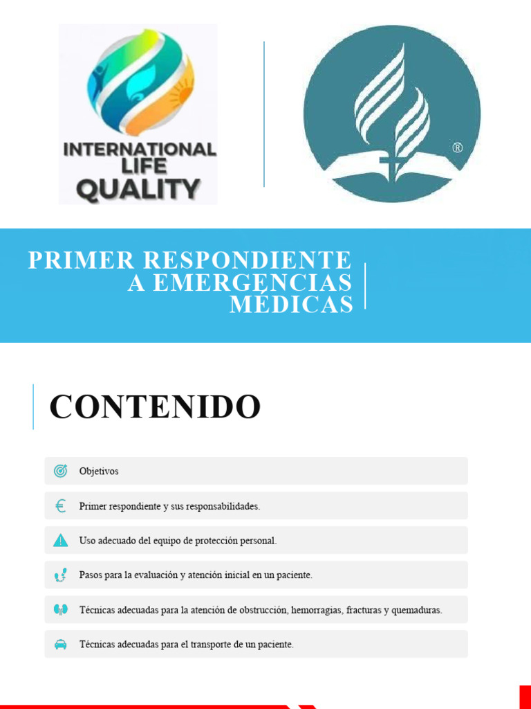 Primeros Auxilios para Primeros Respondientes | PDF | Herida | Quemar