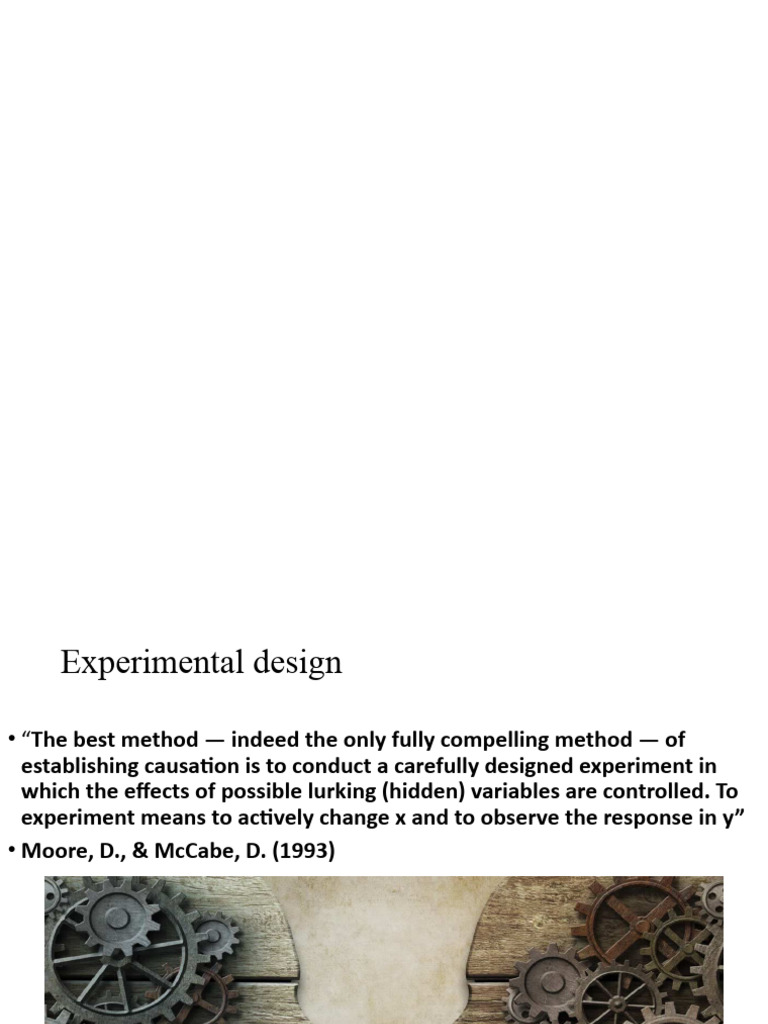 Single Factor Experimental Design Guide | PDF | Analysis Of Variance | Design Of Experiments