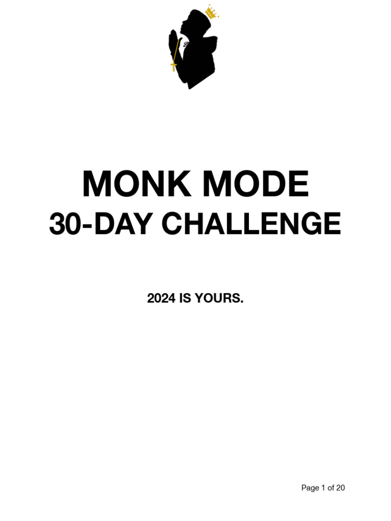 MONK MODE 30DAY CHALLENGe | PDF | Disciplines | Vulnerability