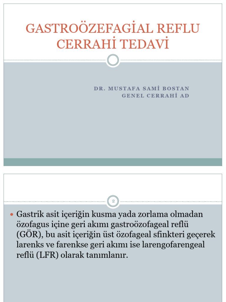 5 - Gastroözofagial Reflü | PDF