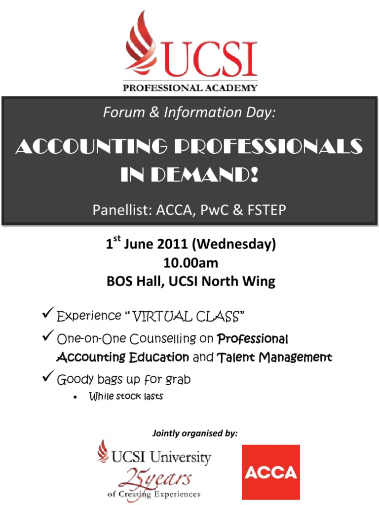 Accounting Forum & Virtual Class Event | PDF | Career & Growth