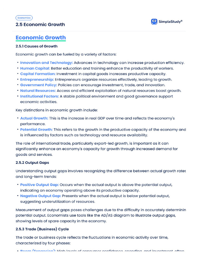 Economic Growth | PDF