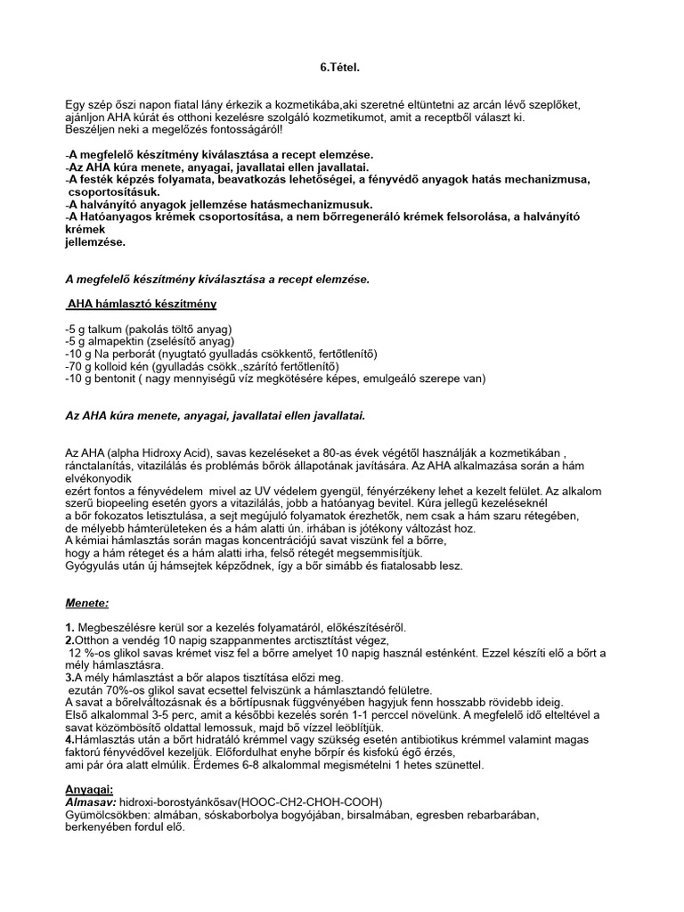 Lab Gyak 6 Tétel | PDF