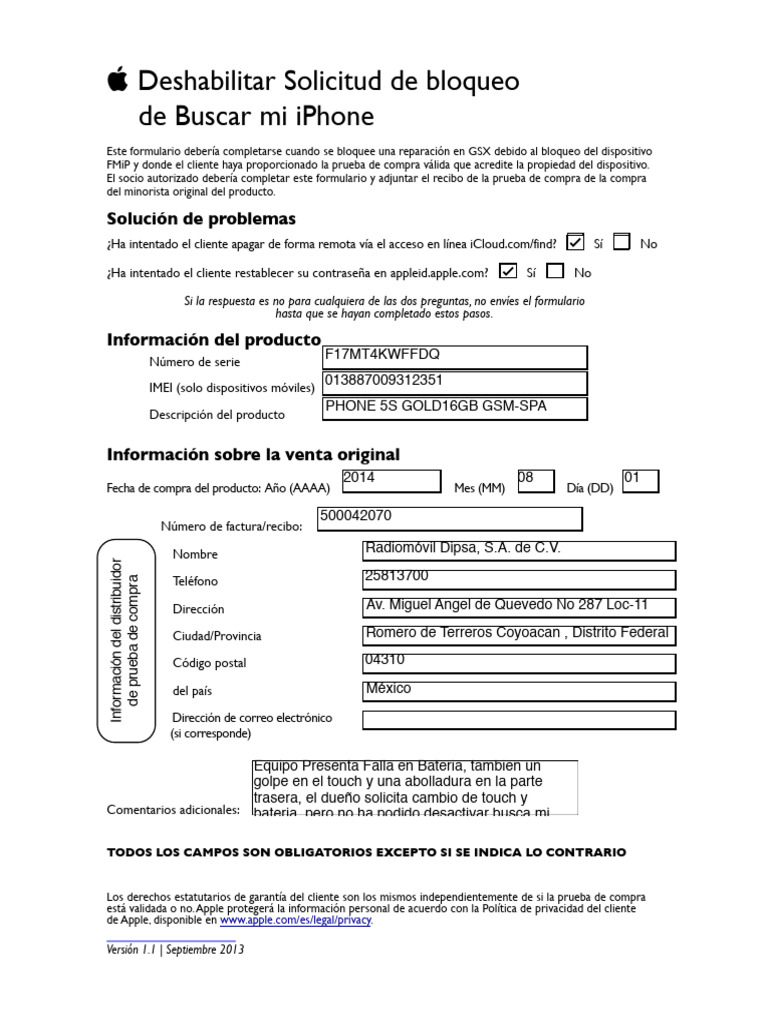 Desbloqueo de FMiP para Reparación | PDF | Apple Inc. | Yo telefono