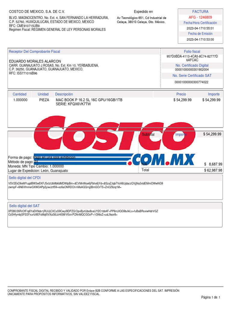 Fac Costco | PDF