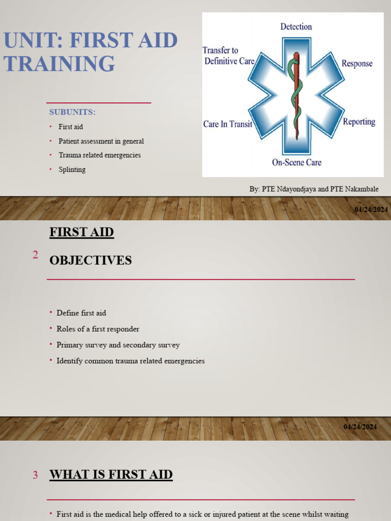 First Aid Presentation | PDF | First Aid | Burn