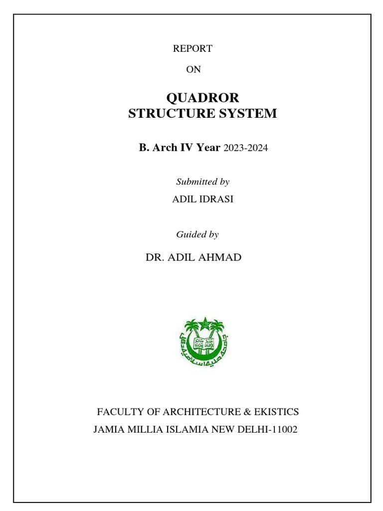 Quadror Structure System | PDF | Truss | Beam (Structure)