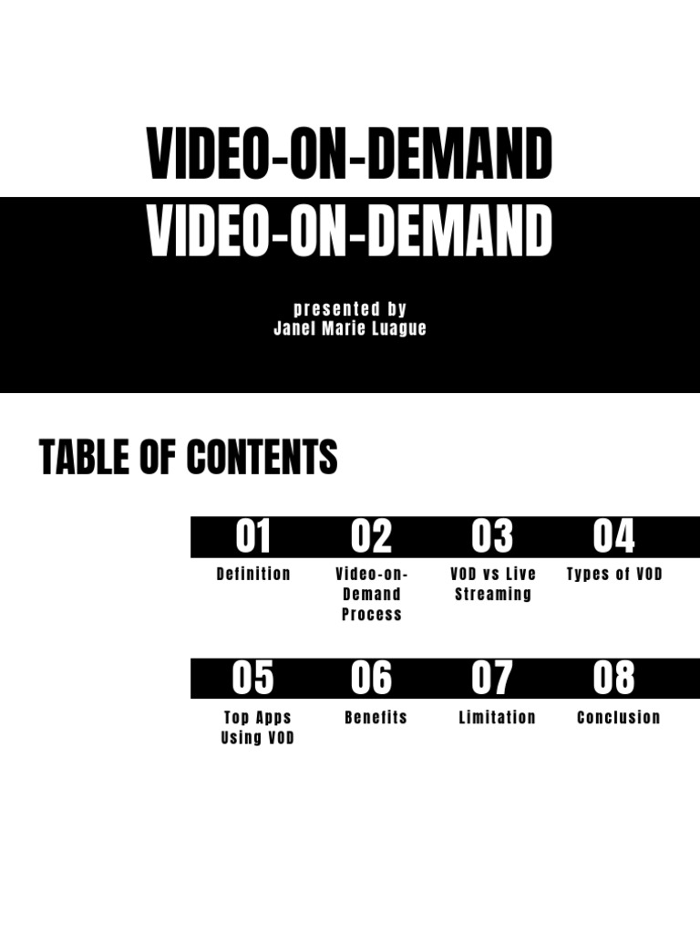 VOd | PDF | Video On Demand | Streaming Media