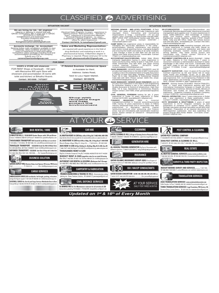 Classified 20240418 2 | Download Free PDF | Car Rental