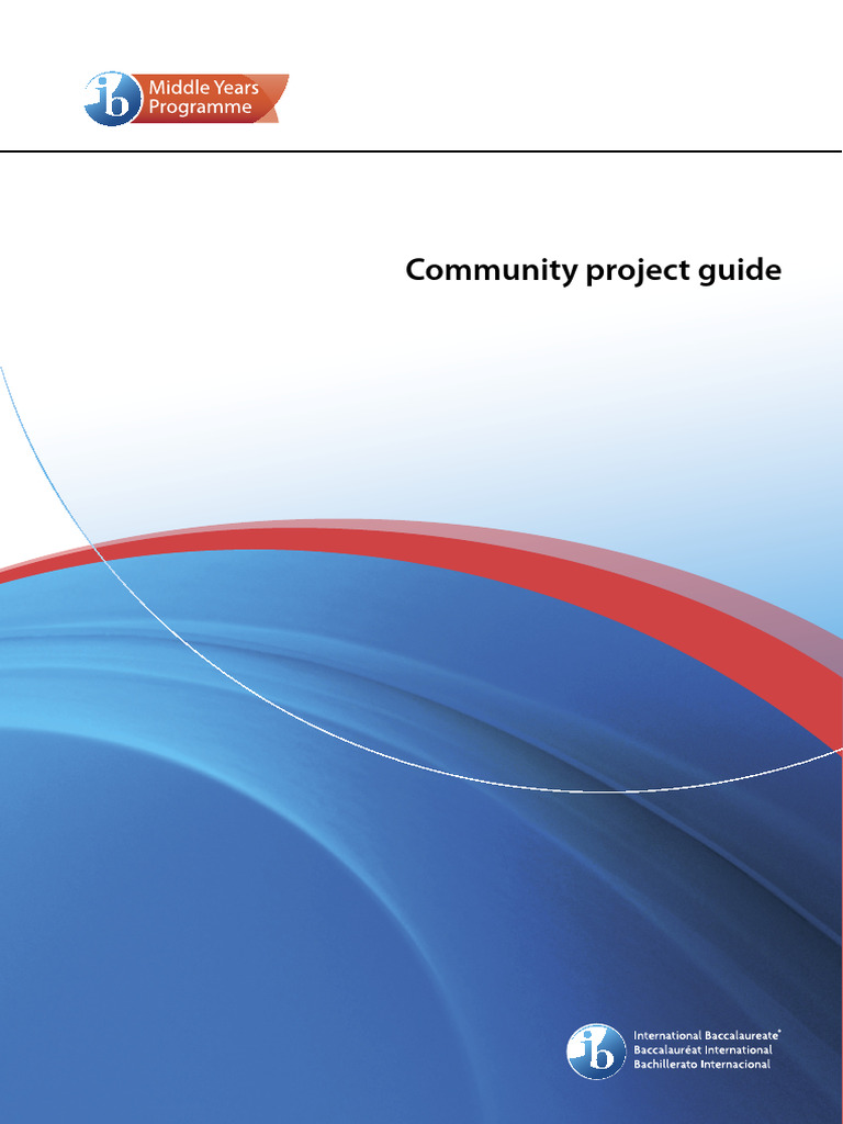 Myp Community Project Guide en | PDF | Learning | Psychological Resilience