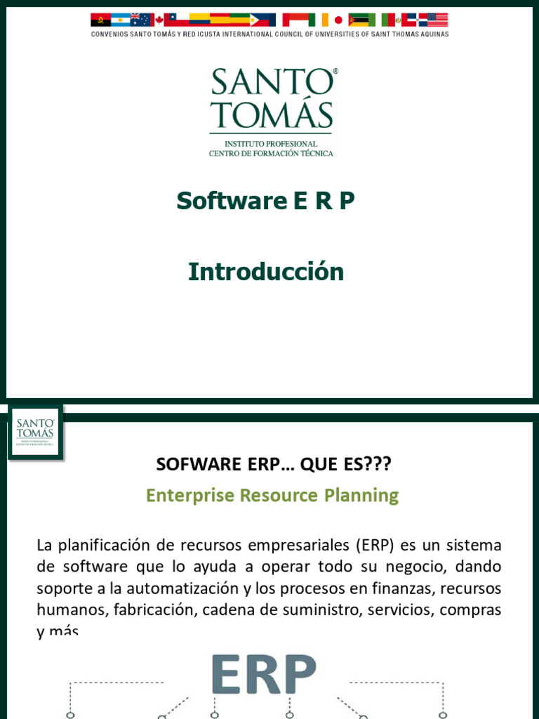 Softwer ERP Unidad 1 | Descargar gratis PDF | Planificación de recursos ...