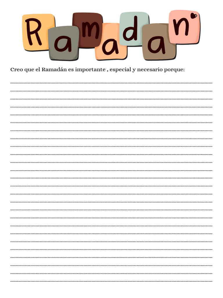 fichas ramadan | PDF