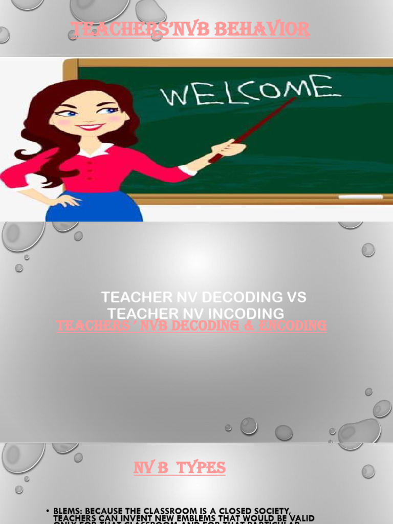 Teacher's Nonverbal Behavior | PDF | Teachers | Bias