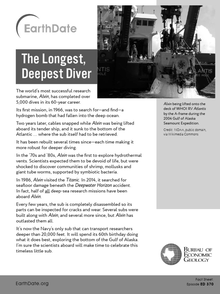 EarthDate 370 BW | PDF | Hydrothermal Vent | Earth Sciences