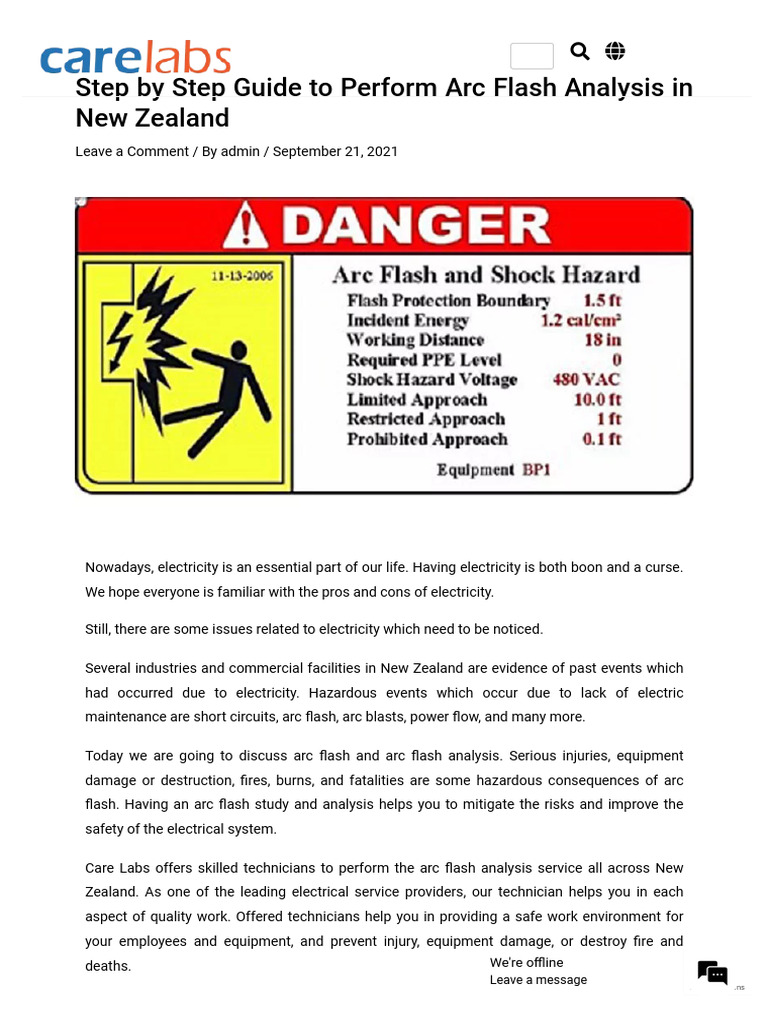 Step by Step Guide To Perform Arc Flash Study and Analysis in New ...
