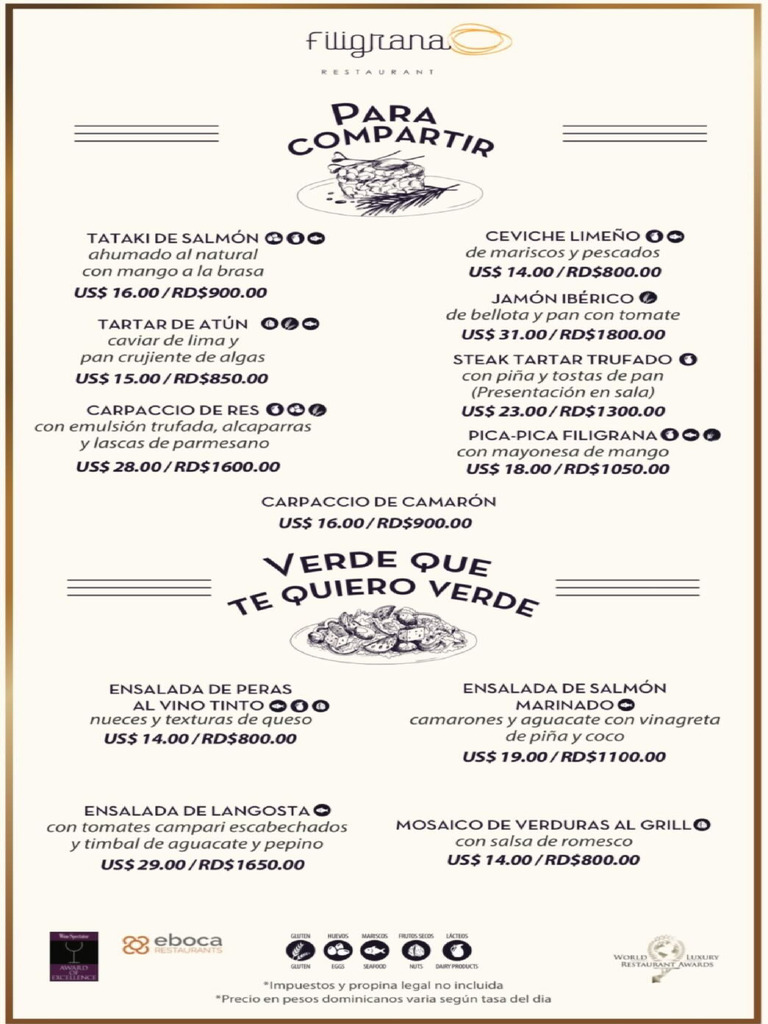 Menu Filigrana Completo New | PDF