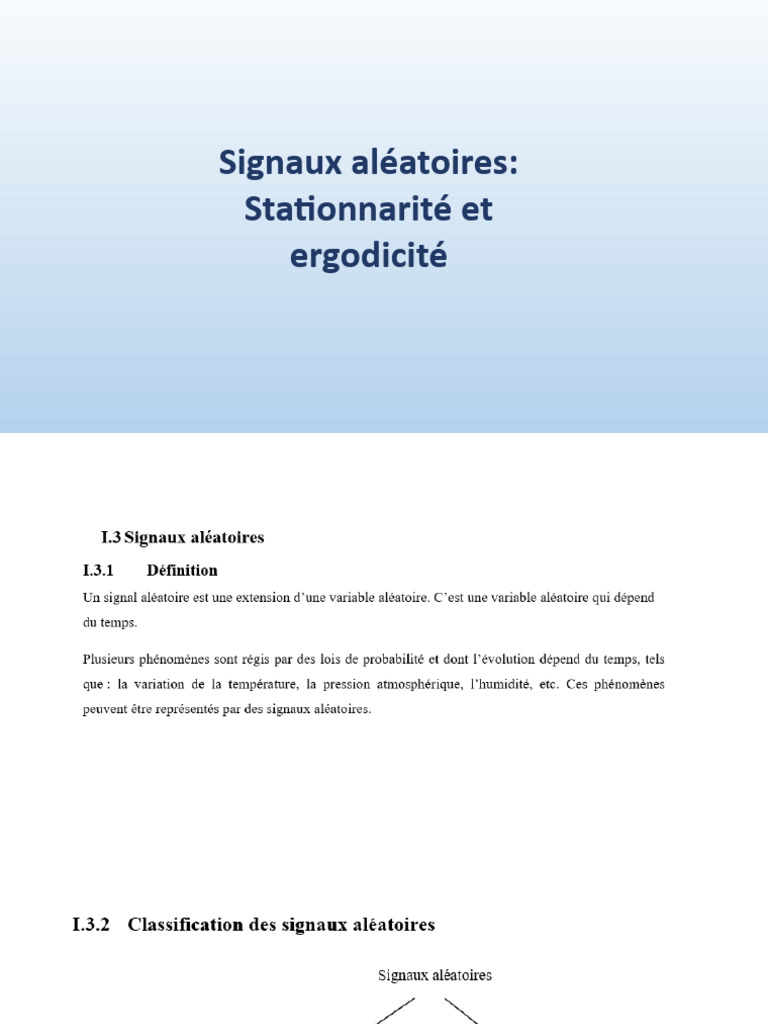 Chap2 2 | PDF | Processus stationnaire | Autocorrélation