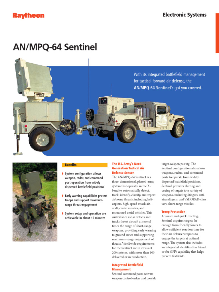 MPQ 64 Sentinel | Download Free PDF | Electronics | Anti Aircraft Warfare