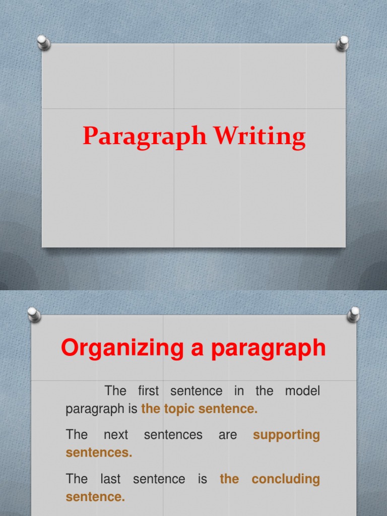 Paragraph Writing | PDF | Paragraph | Sentence (Linguistics)