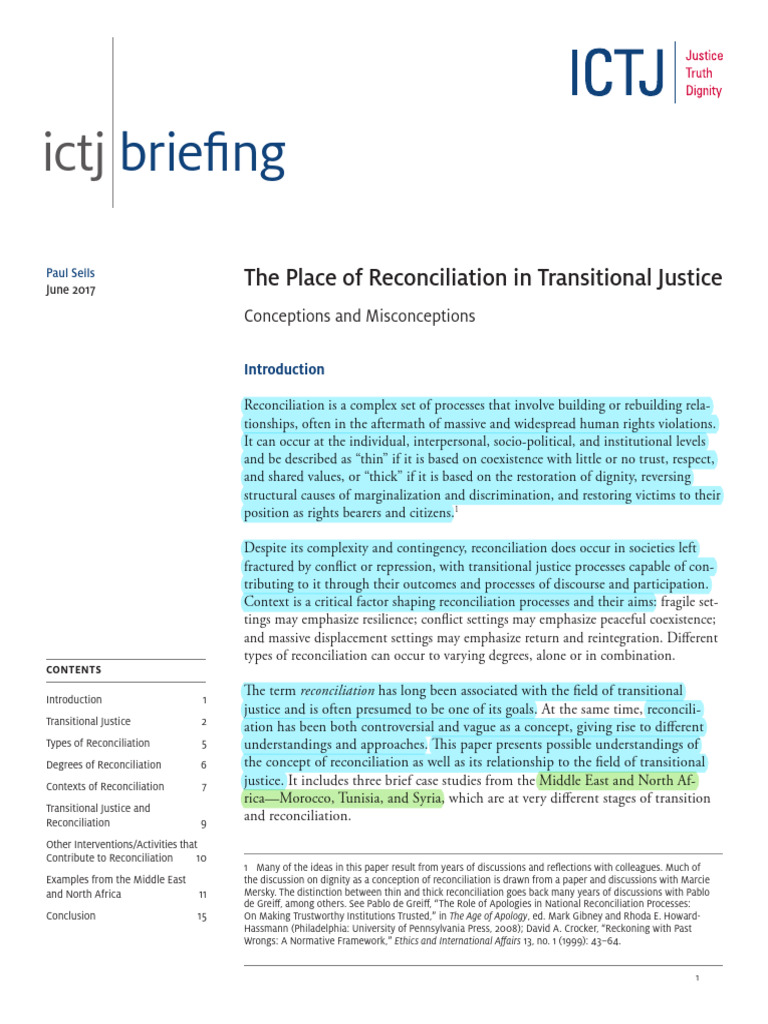 Paul Seils. ICTJ-Briefing-Paper-Reconciliation-TJ-2017 | PDF ...