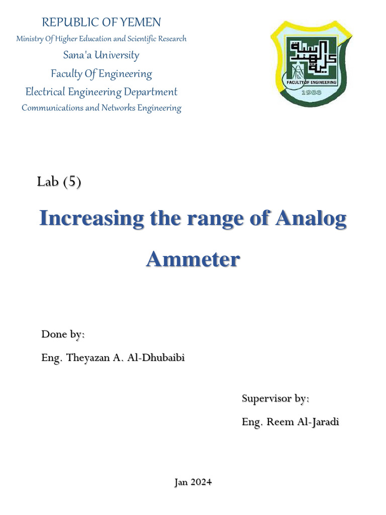 Analog Ammeter Range Expansion | PDF | Resistor | Electronic Circuits
