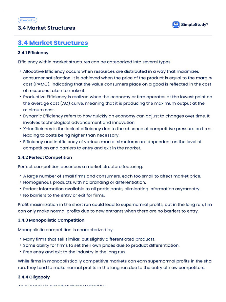 Market Structure | PDF