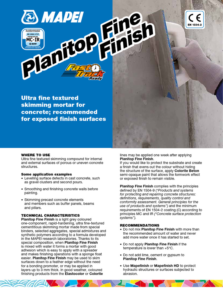 PLANITOP | PDF | Concrete | Mortar (Masonry)