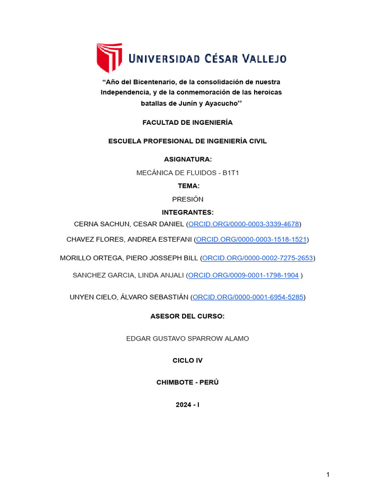 PRESION | PDF | Presión | Pascal (Unidad)