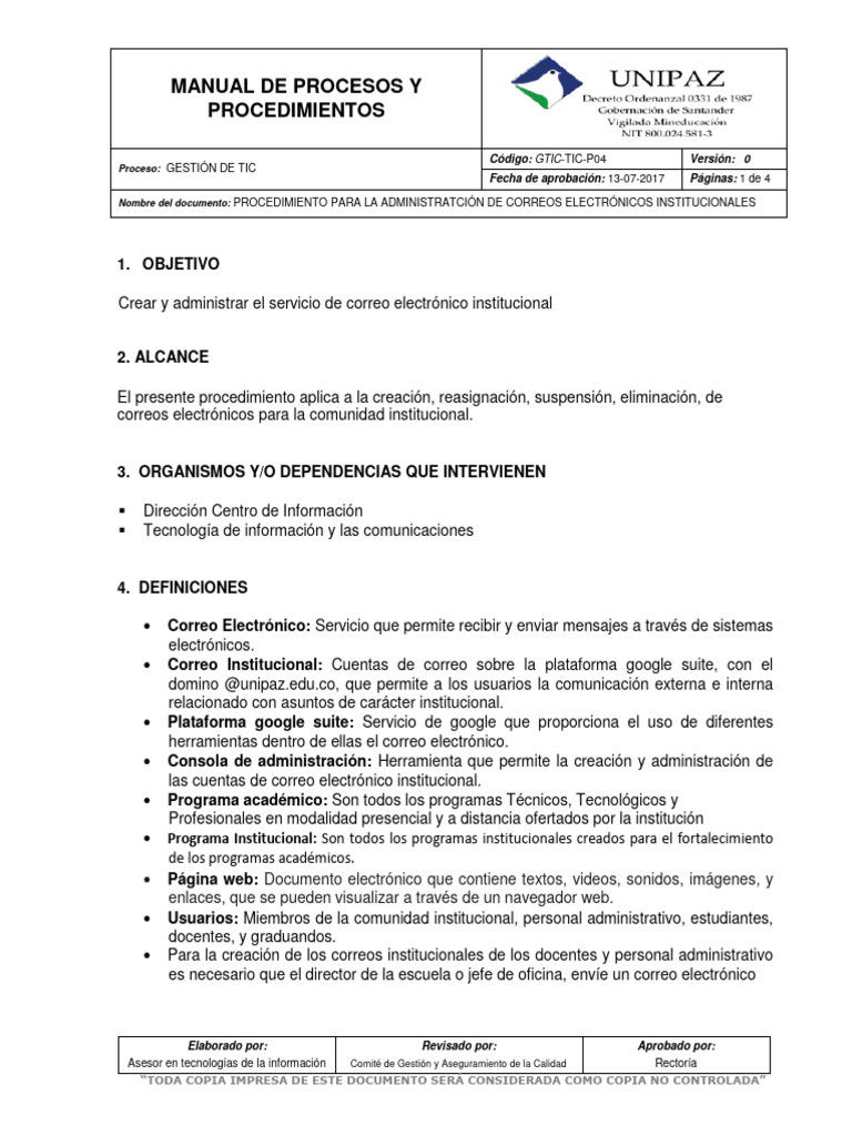 Manual de Procesos | PDF | Correo | Red mundial