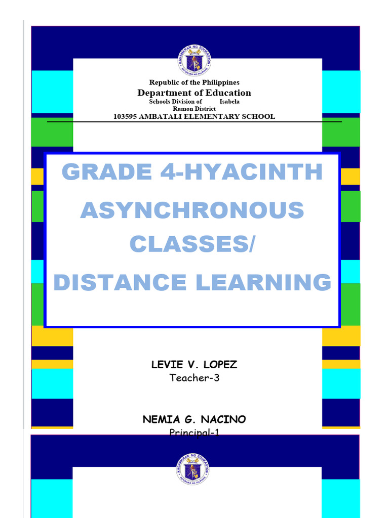 Grade 4 Distance Learning Activities | PDF | Wellness