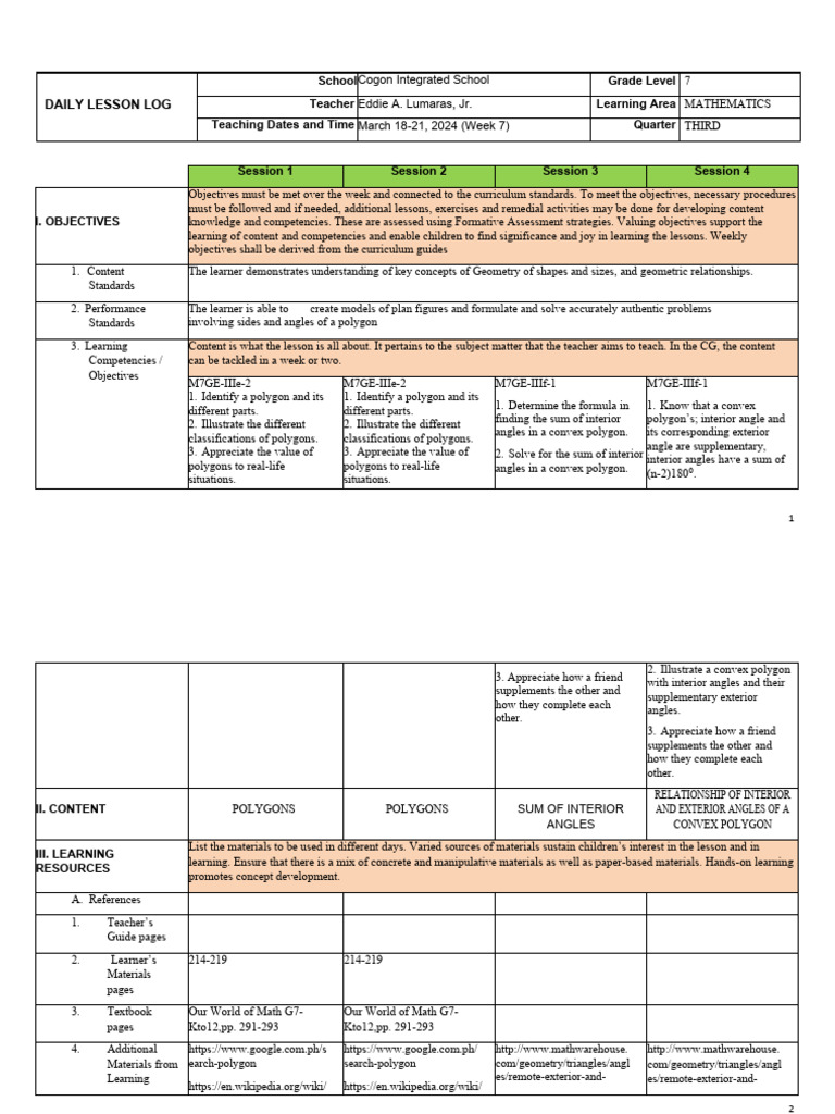 DLP-COT | PDF | Polygon | Vertex (Geometry)