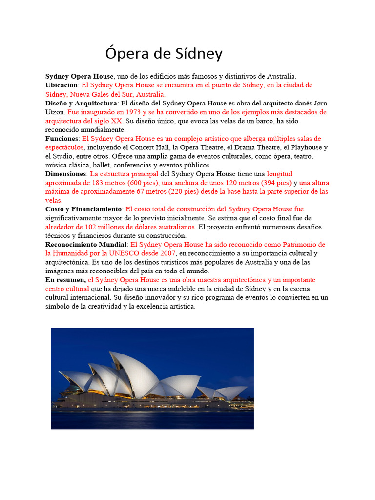 Ópera de Sídney | PDF