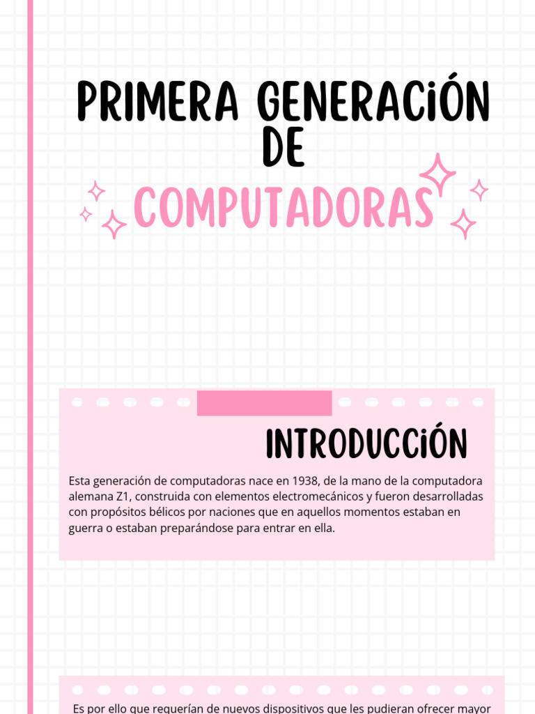 Computadoras de Primera Generación | PDF | Informática | Ciencias de la ...