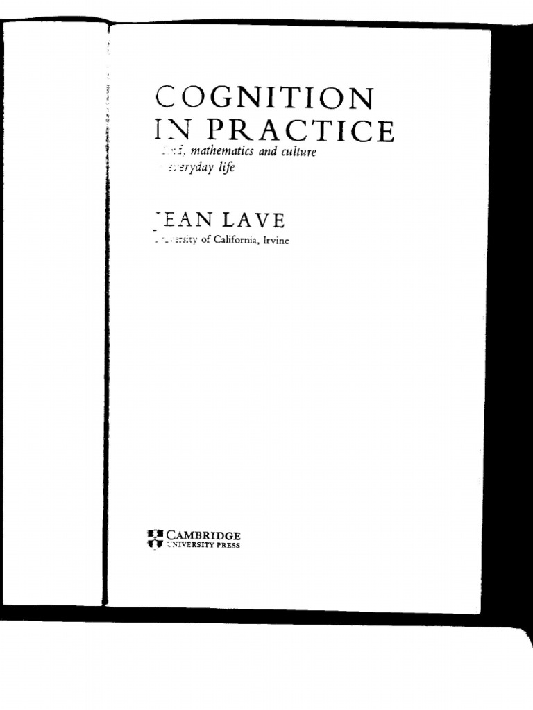 Cognition_in_Practice_Introduction | PDF