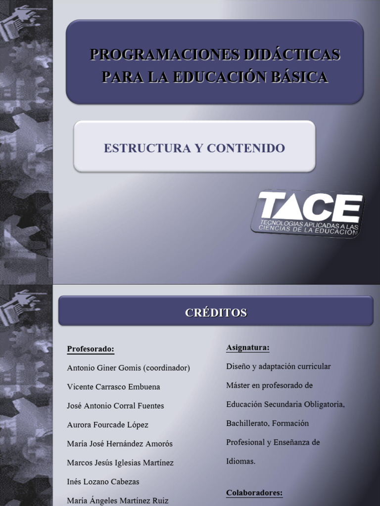 Programaciones Didácticas | PDF | Plan de estudios | Evaluación