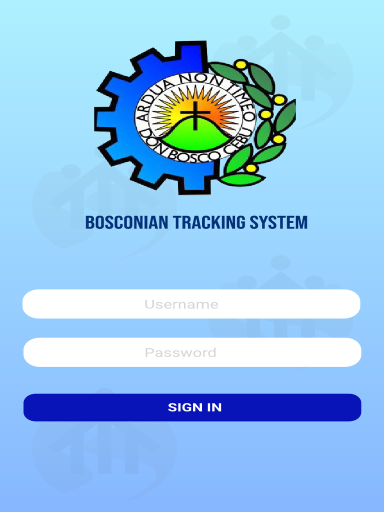 Bosconian Tracking System Mobile App Design | PDF | Login | User ...