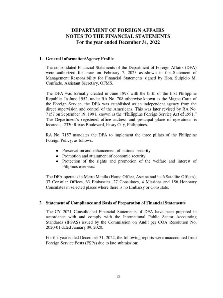 09-DFA2022 Part1-Notes To FS | PDF | Depreciation | Expense
