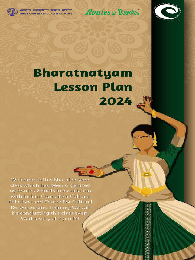 Bharatnatyam Class Lesson Plan 2024 | PDF | Musculoskeletal System | Dances