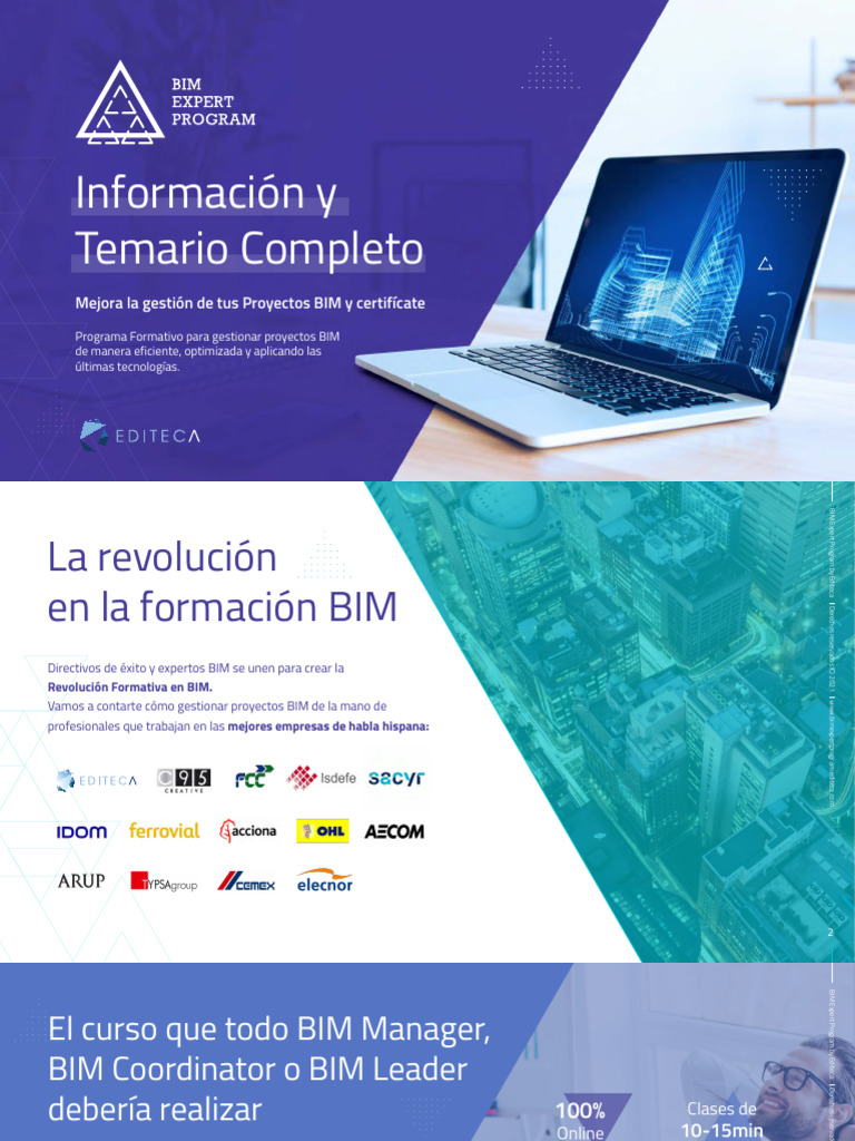 Programa BIM para Profesionales | PDF | Modelado de información de ...