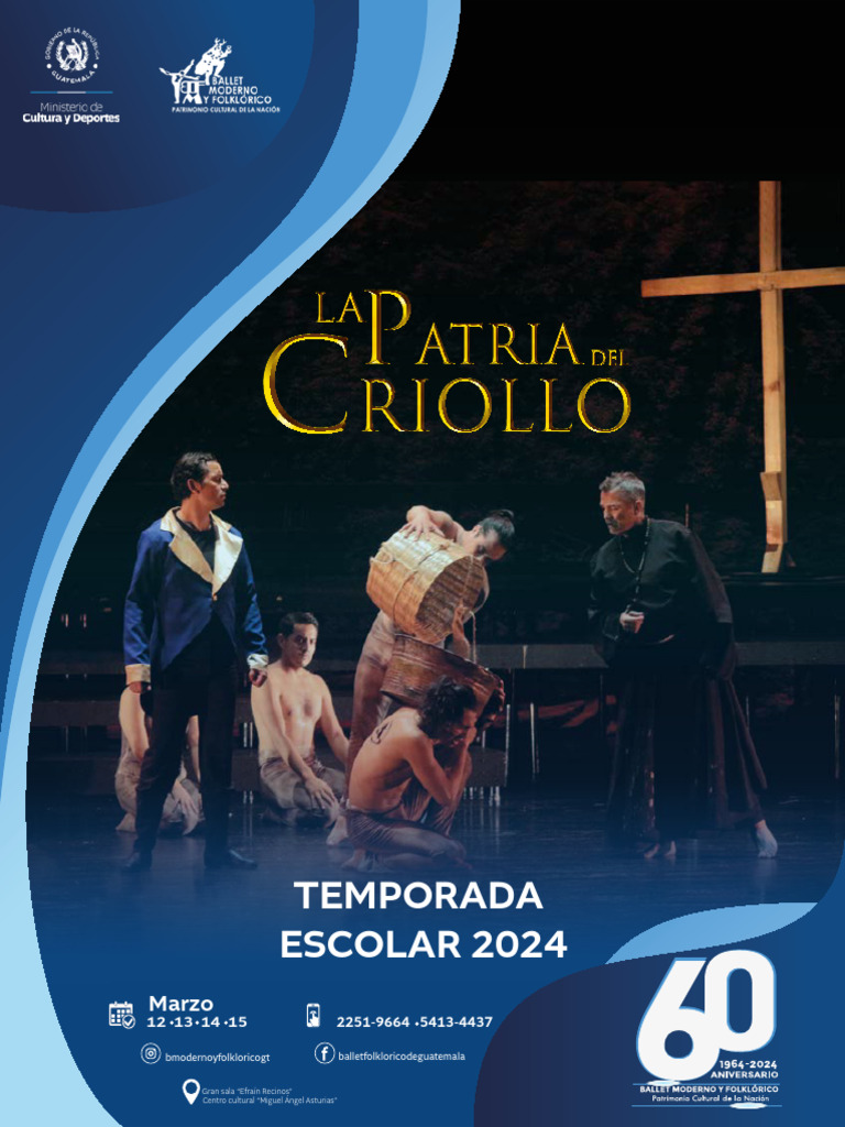 Programa La Patria Del Criollo 2024 | PDF | Guatemala | Ballet
