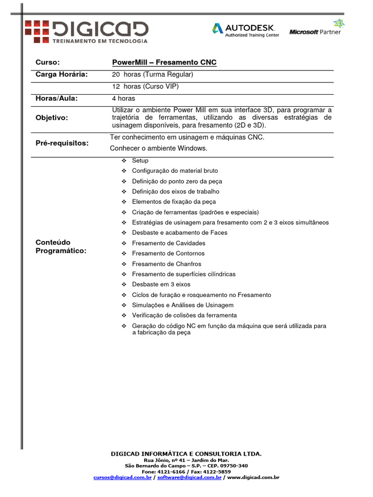 Digicad Curso Powermill | PDF | Computadores