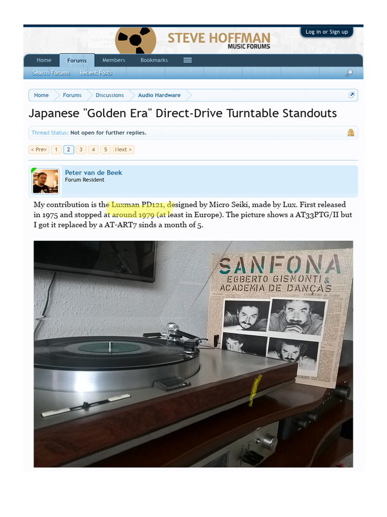 Japanese "Golden Era" Direct-Drive Turntable Standouts | Page 2 | Steve Hoffman Music Forums ...