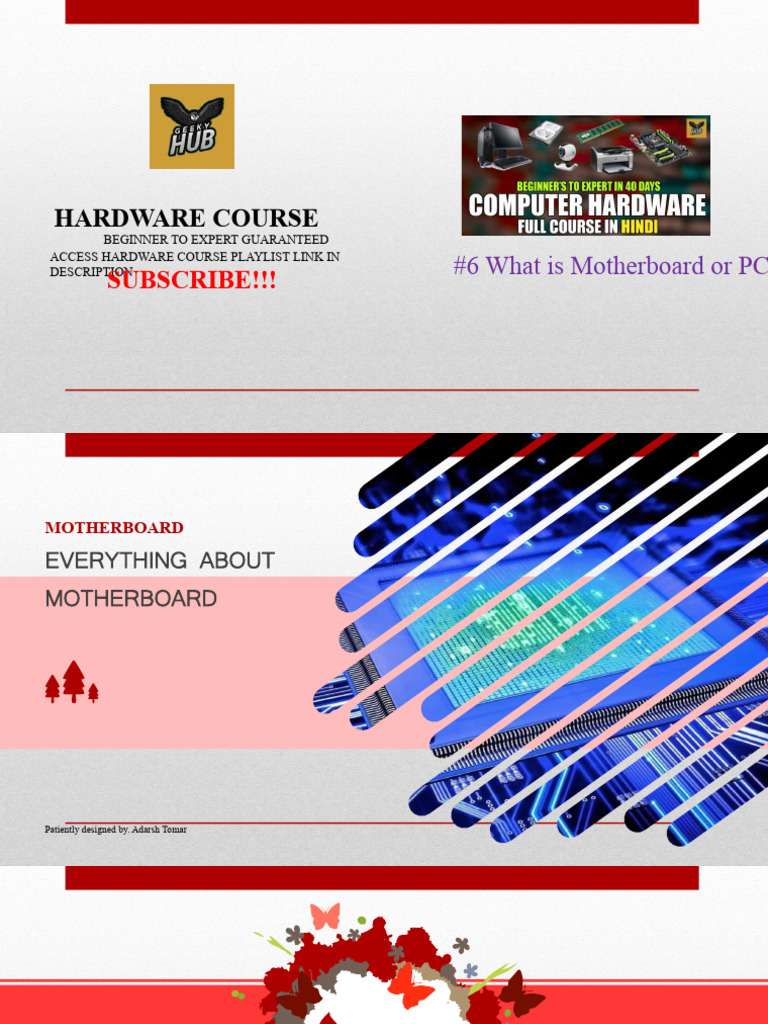 #6 What is Motherboard or PCB | PDF | Manufactured Goods | Digital Electronics
