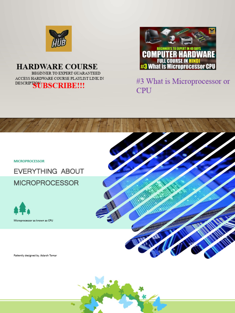 #3 What Is Microprocessor or CPU | PDF | Central Processing Unit | Intel
