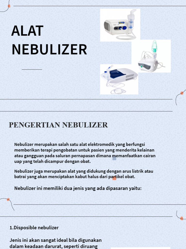 Pengertian dan Fungsi Nebulizer | PDF | Griya & Taman