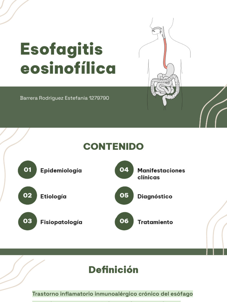 Esofagitis Eosinofílica: Guía Clínica | PDF | Alergia | Especialidades ...