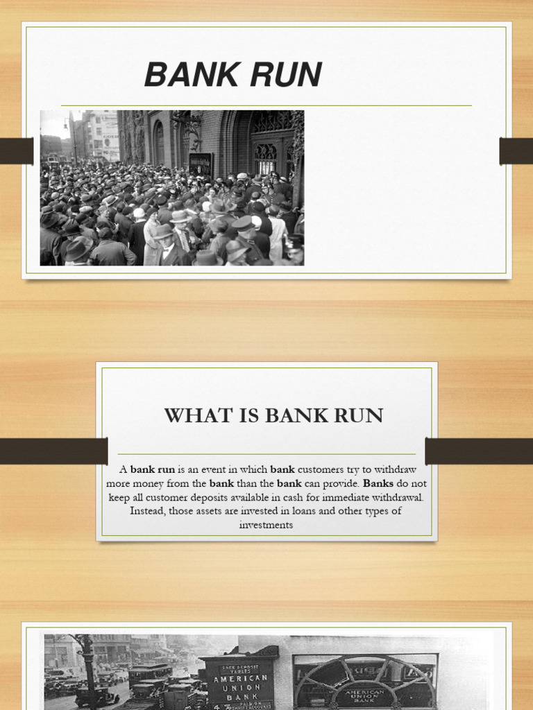 Understanding Bank Runs and Their Impact | PDF | Finance & Money ...