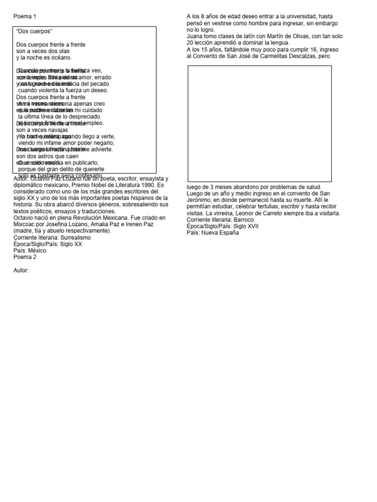Poema 1 | PDF | México