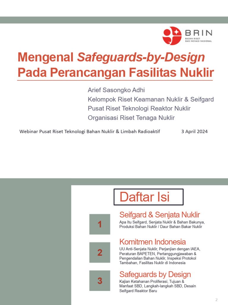 Desain Keamanan Fasilitas Nuklir | PDF | Teknologi & Rekayasa | Sains & Matematika