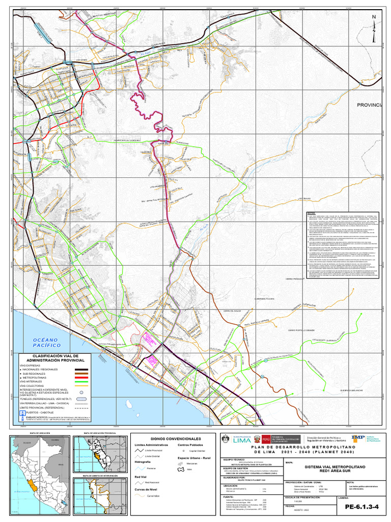 Mapa de Ubicación del Sistema Vial Lima | PDF